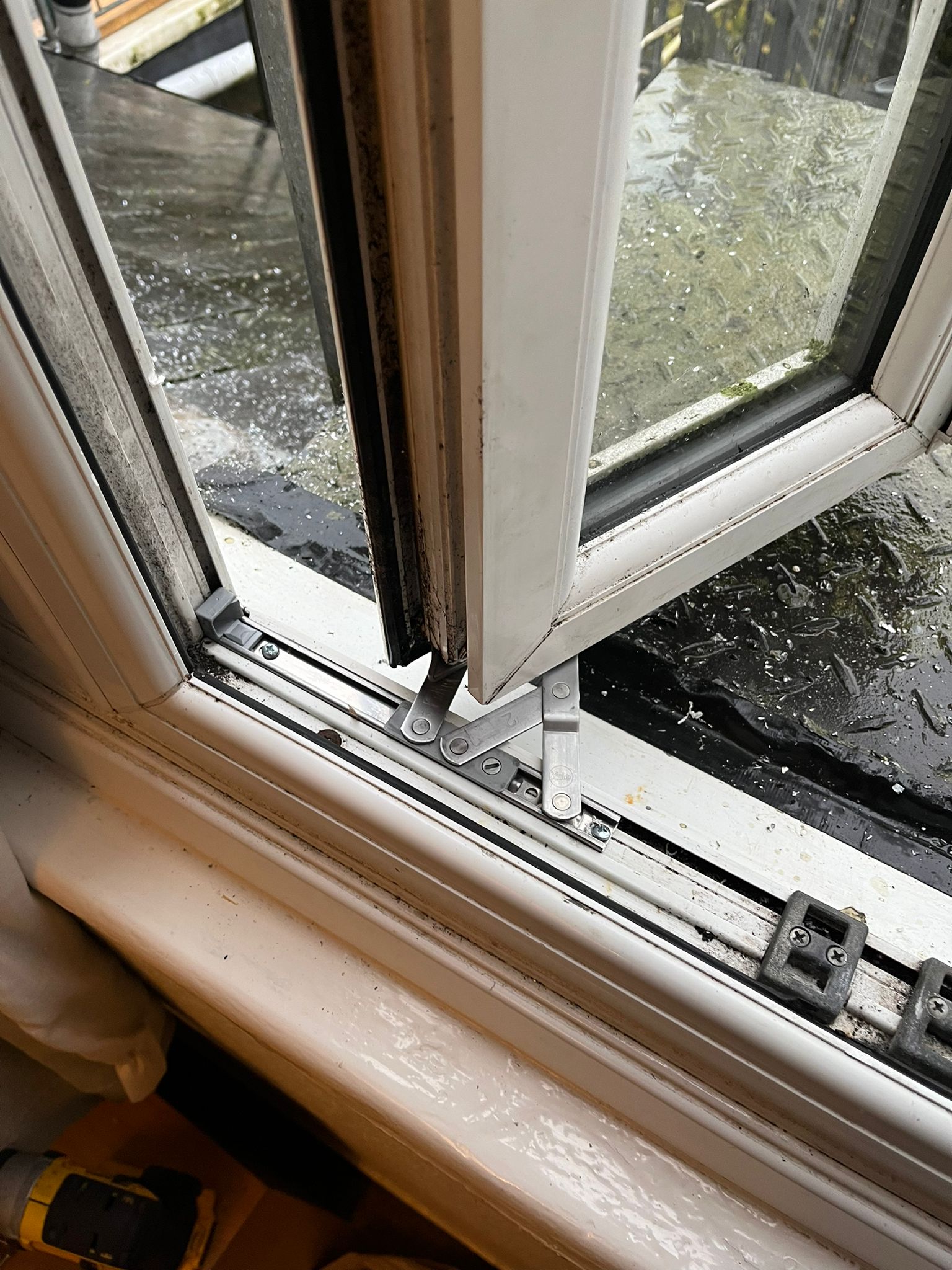 Window hinges repair - cheaper than replacing the windows!